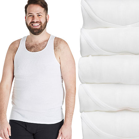 Click here for Mens Big Hanes Ultimate(R) Core 5pk. Tank Top Unde... prices