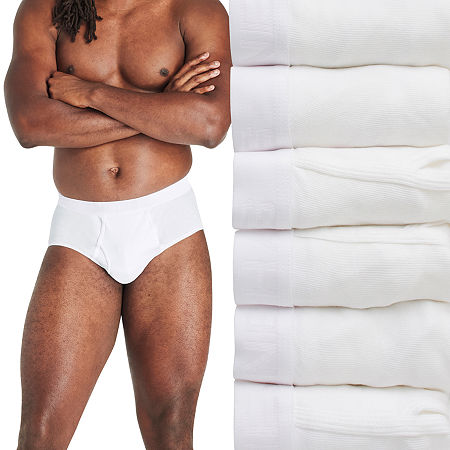 Mens Big & Tall Hanes Ultimate(R) 6pk. Core White Briefs