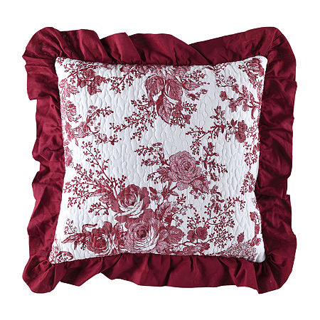 Click here for Laurel Manor Toile Garden Square Throw Pillow  One... prices