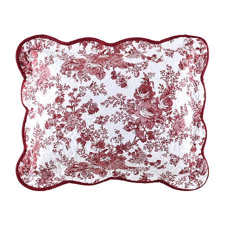 Click here for Laurel Manor Toile Garden Cotton Pillow Sham  One... prices