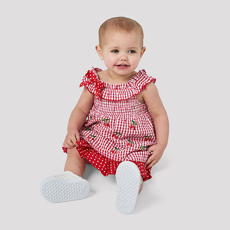 Click here for Rare Editions Baby Girls Sleeveless Fit + Flare Dr... prices