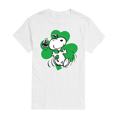 Mens Peanuts Snoopy Clover T-Shirt - White