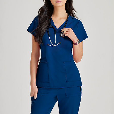 Click here for Barco Unify But167 Purpose 4-Pocket Womens V Neck... prices