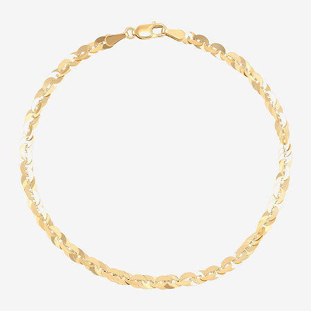 Click here for Womens 10K Gold 7.5 Inch Fashion Chain Bracelet  O... prices