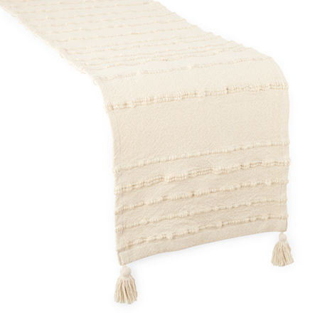 Click here for Linden Street Eldridge Table Runner  One Size  Whi... prices