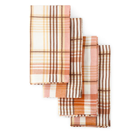 Click here for Linden Street Terra Harvest Plaid 4-pc. Napkins  O... prices