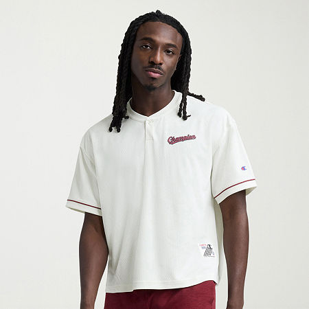 Click here for Champion Mens Short Sleeve Regular Fit Henley Shir... prices