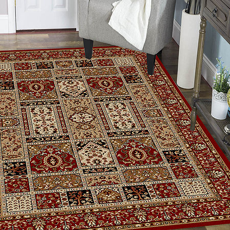 Click here for Radici Usa Rectangular Accent Rug  One Size  Red prices