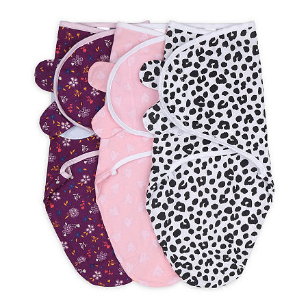 Click here for The Peanutshell Purple Ditsy 3-pc. Swaddle Blanket... prices