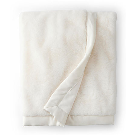 Click here for Carters Baby Plush Faux-Fur Blanket - White prices