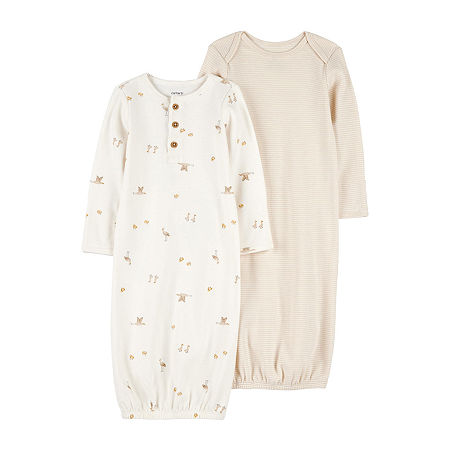Carters Baby 2-Pk. Cotton Sleeper Gowns - Ivory