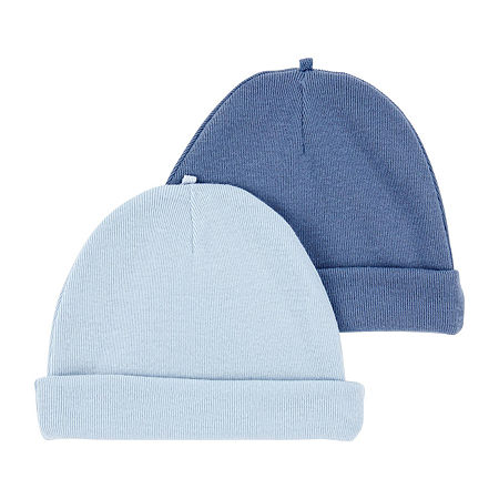 Carters Baby 2-Pk. Rolled-Cuff Caps - Blue