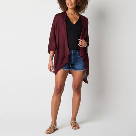 Click here for a.n.a Open Knit Wrap  One Size  Red prices