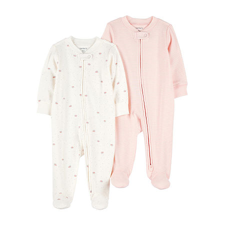 Carters Baby 2-Pk. Cotton Sleep & Play Pajamas - Pink/Elephants