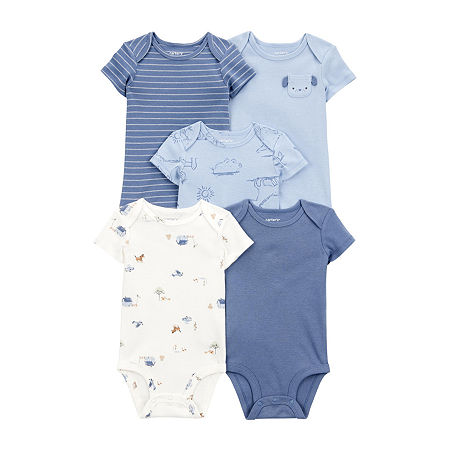 Click here for Carters Baby 5-Pk. Cotton Dog-Print Short-Sleeve B... prices
