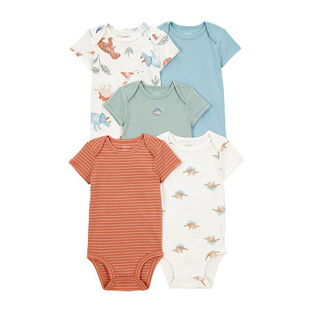 Click here for Carters Baby Boys 5-Pk. Cotton Short-Sleeve Dinosa... prices