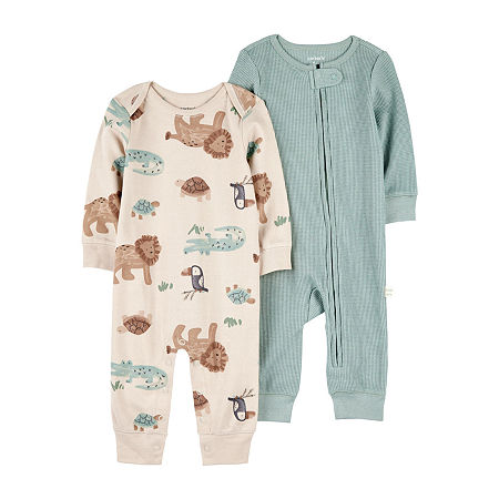 Click here for Carters Baby Boys 2-Pk. Long-Sleeve Jumpsuits - Gr... prices