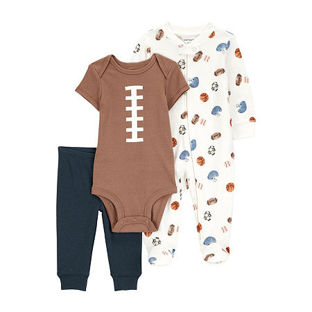 Baby Boy (NB-9M) Carters(R) 3pc. Football Sports Sleeper Set