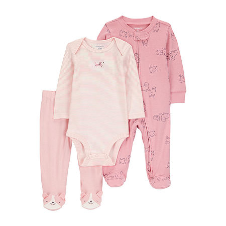 Click here for Carters Baby Girls 3-pc. Pant Set  9 Months  Pink prices