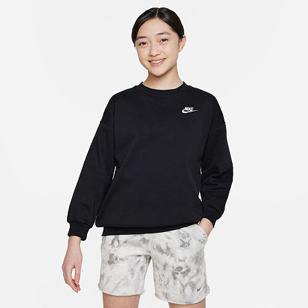 Click here for Nike Big Girls Sportswear Club Fleece Oversized-Fi... prices