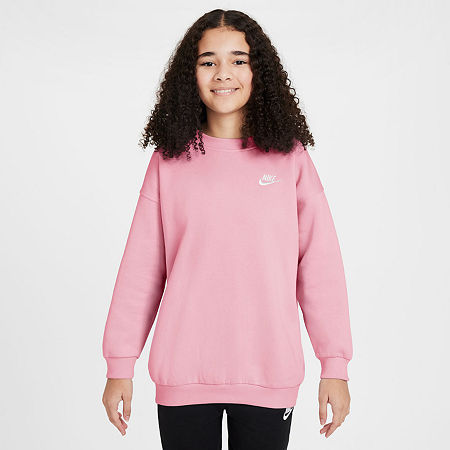 Click here for Nike Big Girls Sportswear Club Fleece Oversized-Fi... prices