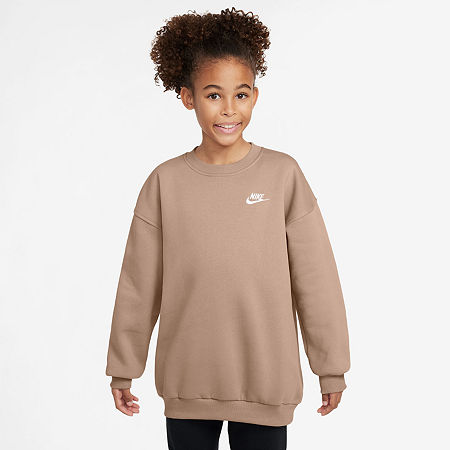 Click here for Nike Big Kid Girls Crew Neck Fleece Long Sleeve Sw... prices