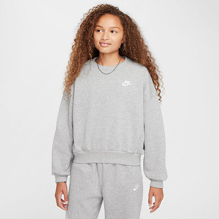 Click here for Nike Big Girls Sportswear Club Fleece Crewneck Swe... prices