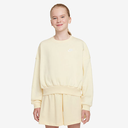 Click here for Nike Club Big Kid Girls Crew Neck Fleece Long Slee... prices