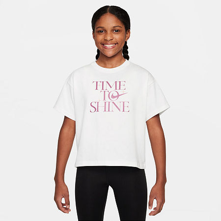 Click here for Nike Big Girls Sportswear Time to Shine Graphic Co... prices