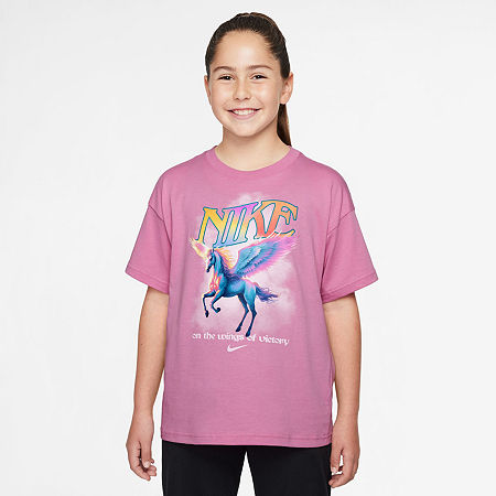 Click here for Nike Big Girls Sportswear Graphic Cotton T-Shirt -... prices