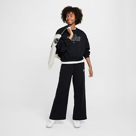 Click here for Nike Big Girls 7-16 Sportswear Club Fleece Wide-Le... prices