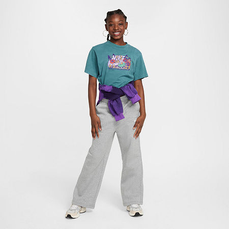 Click here for Nike Big Girls 7-16 Sportswear Club Fleece Wide-Le... prices