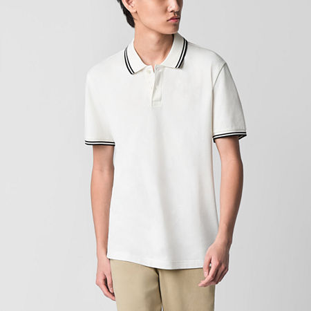 Click here for Arizona Mens Short Sleeve Tipped Polo  Small  Whit... prices