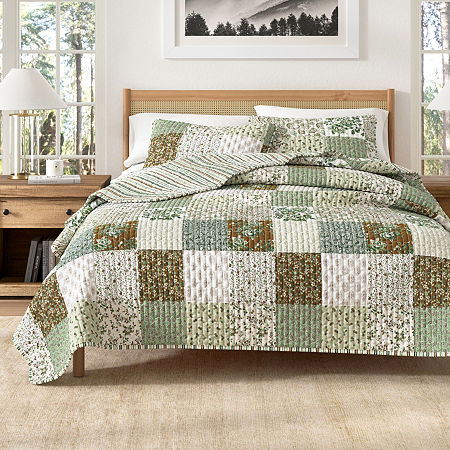 Click here for Linery Floral Patchwork Reversible Quilt Set  One... prices