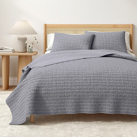 Click here for Linery Cotton Waffle Weave 3-pc. Quilt Set  One Si... prices