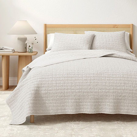 Click here for Linery Cotton Waffle Weave 3-pc. Quilt Set  One Si... prices
