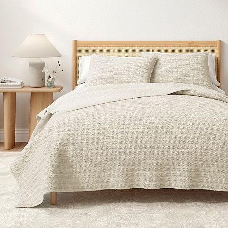 Click here for Linery Cotton Waffle Weave 3-pc. Quilt Set  One Si... prices