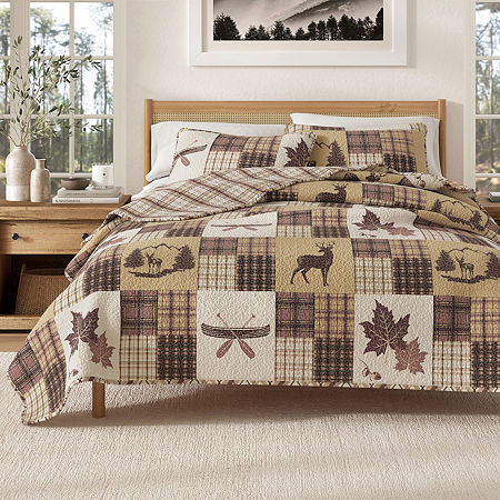 Click here for Linery Lodge Mosaic Reversible Quilt Set  One Size... prices