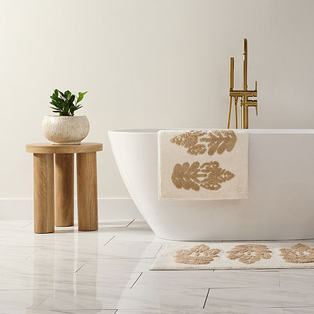 Click here for Casual Comfort Folk Leaves Pattern Cotton Bath Rug... prices