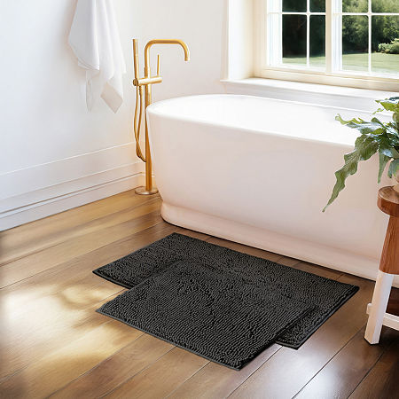 Click here for Casual Comfort Chenille Bath Rug  One Size  Gray prices