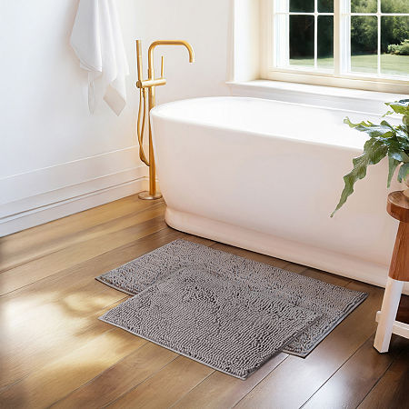 Click here for Casual Comfort Chenille Bath Rug  One Size  Gray prices