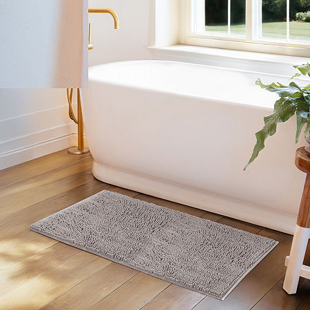 Click here for Casual Comfort Chenille Bath Rug  One Size  Gray prices