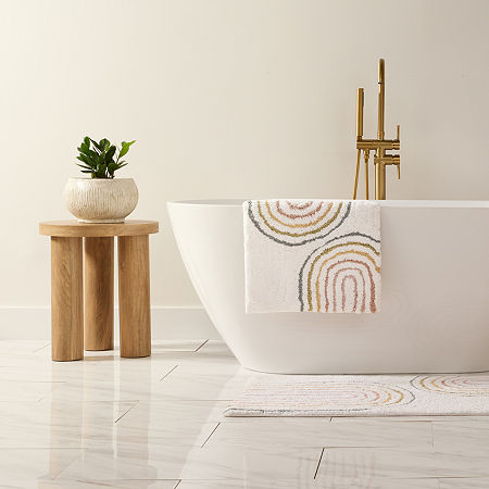 Click here for Casual Comfort Rainbow Pattern Cotton Bath Rug  On... prices