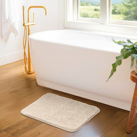 Click here for Casual Comfort Plush Bath Rug  One Size  White prices