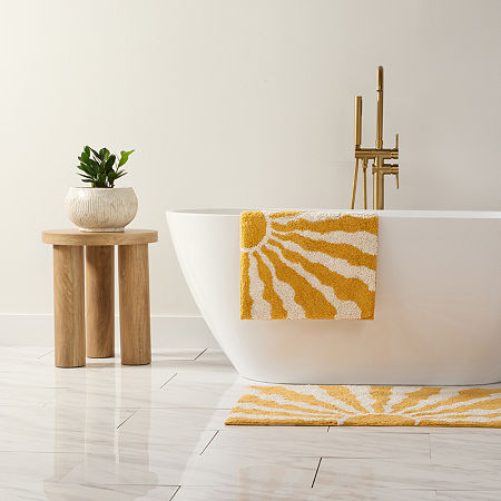 Click here for Casual Comfort Sunray Design Cotton Bath Rug  One... prices