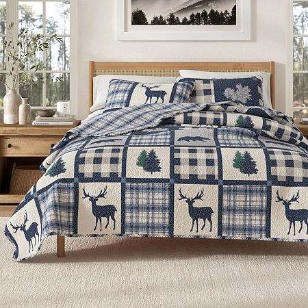 Click here for Linery Nature Mosaic Reversible Quilt Set  One Siz... prices