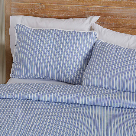 Click here for Linery Tiny Stripes Reversible Reversible Quilt Se... prices