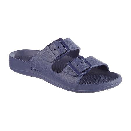 Click here for Totes Womens Totes Slide Sandals  11  Blue prices