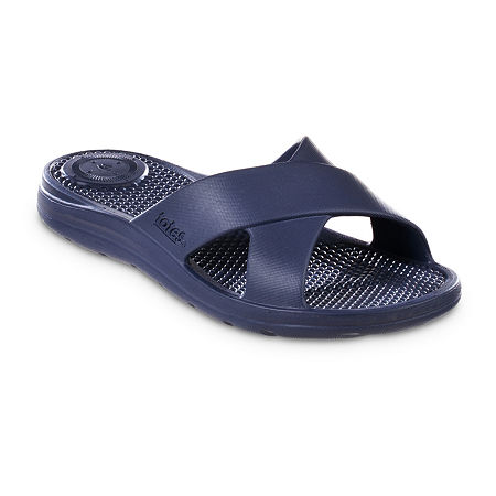 Click here for Totes Womens Totes Sandals Slide Sandals  10  Blue prices