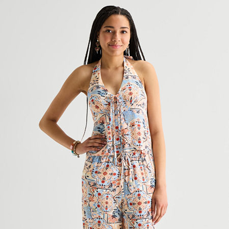 Click here for Arizona Womens Juniors Halter Neck Tank Top  X-lar... prices